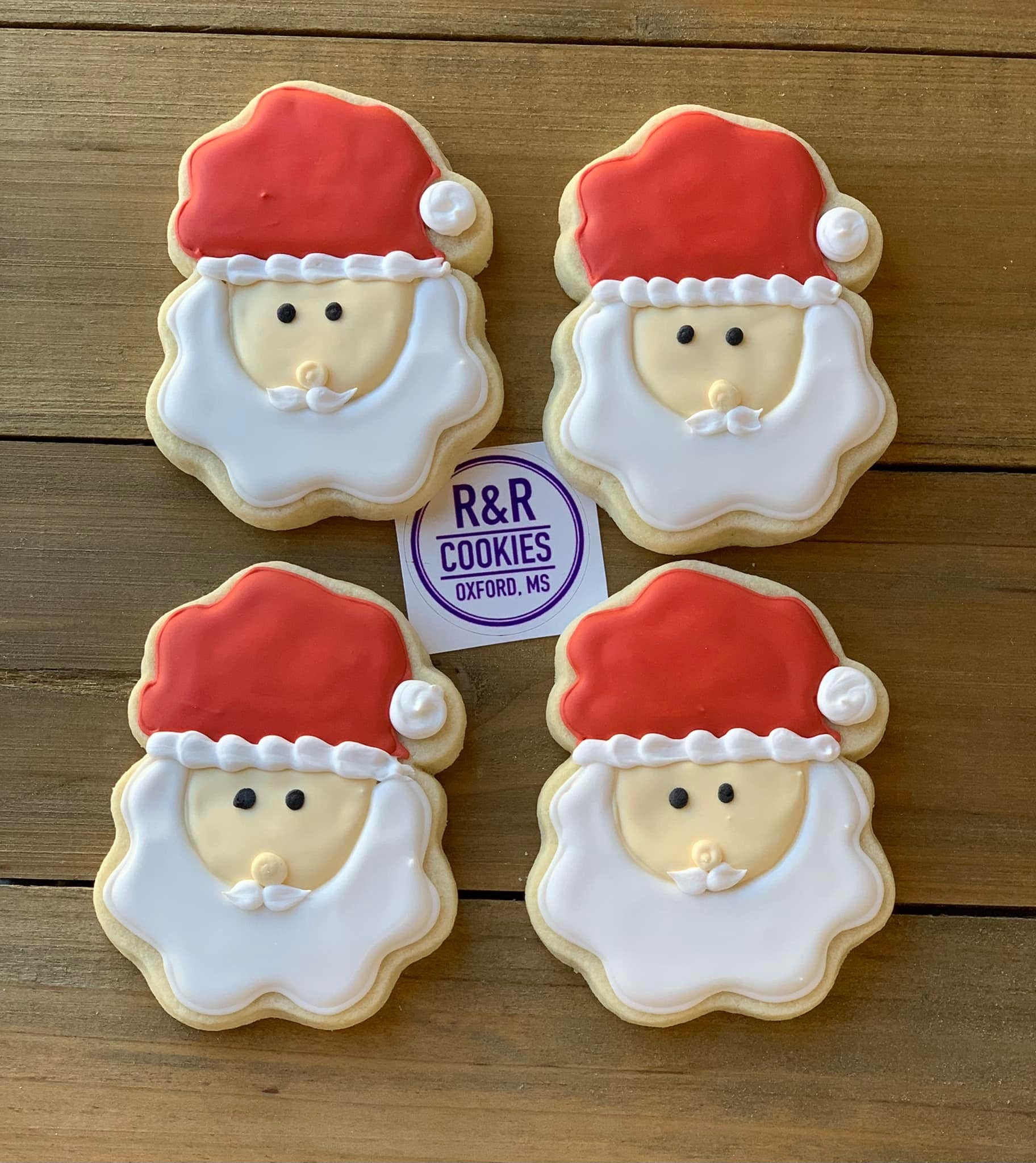 Christmas: 6 Santa faces | R & R Cookies